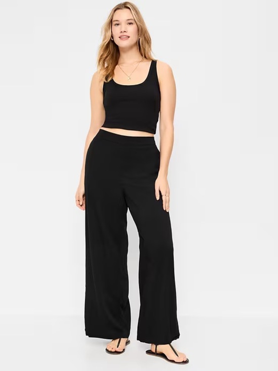 Old Navy | Pants & Jumpsuits | Old Navy High Rise Playa Wide Leg Pants ...